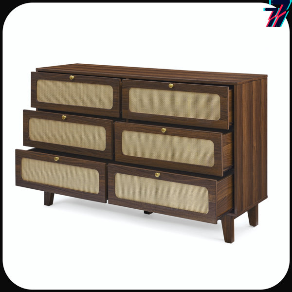 Red Barrel Studio® Jerrah Unfinished 6 - Drawer Dresser | Wayfair